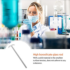 Electric Stirring Rod Overhead Stirrer Mixer Shaft Stainless Steel Mixing Paddle Chemistry Experimental Stirring Bar for Flask in Lab