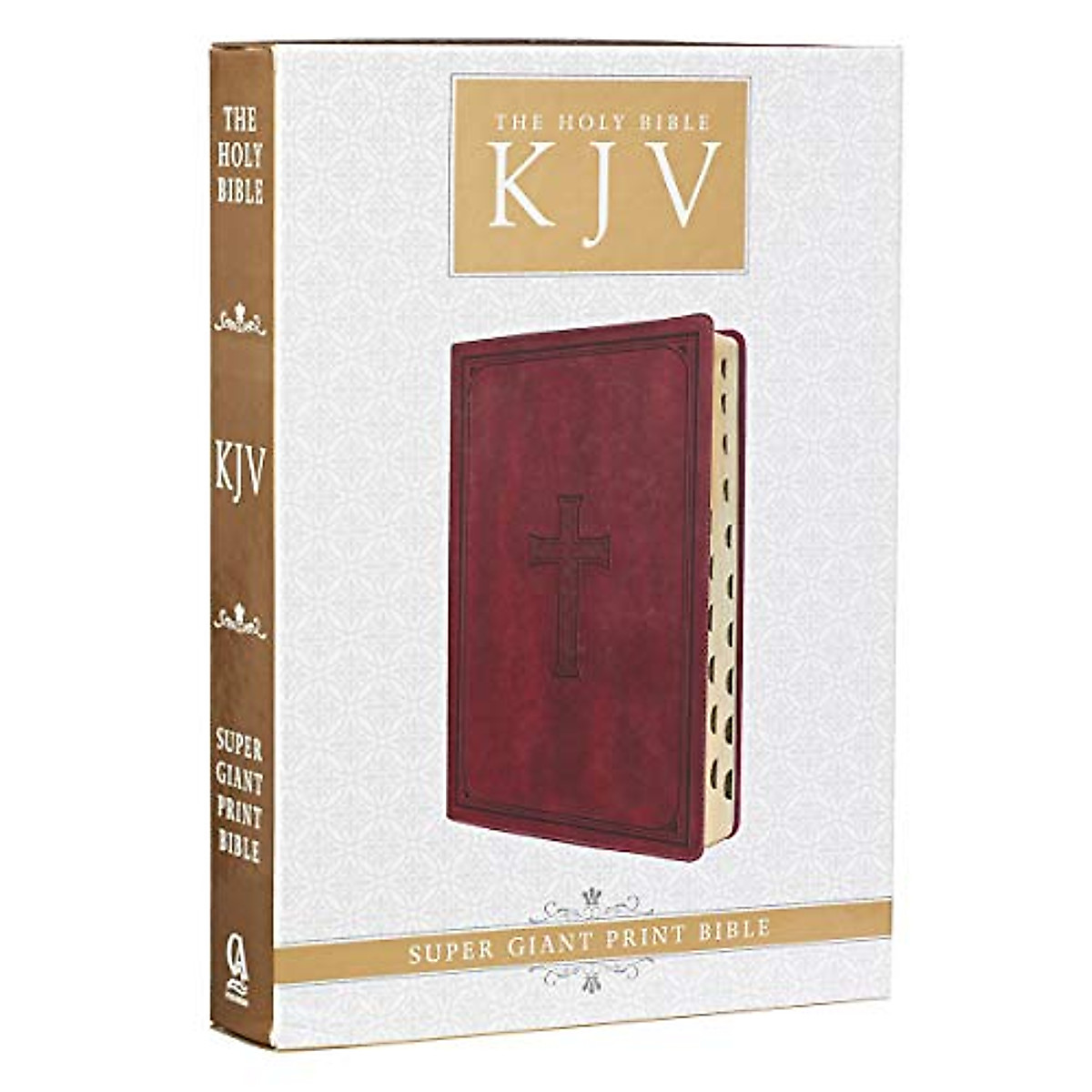 Personalized Bible with Custom Text KJV Bible Super Giant Print King Indexed LuxLeather Burgundy King James Version Bible Custom Made Gift for Baptism Christenings Birthdays Celebrations
