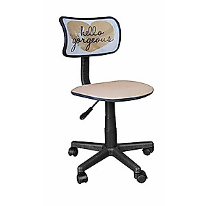 Urban Lifestyle Printed Swivel Mesh Chair, Hello Gorgeous 23D x 12W x 35H in