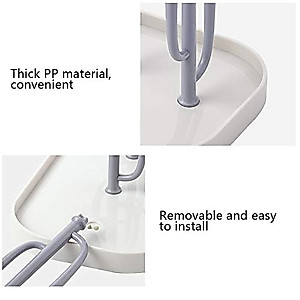 2Pcs Baby Bottle Drying Rack with Base, Creative Tree Branch Baby Bottle Dryer Holder for Bottles, Teats, Cups, Pump Parts and Accessories