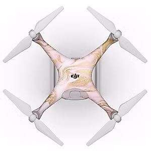 Design Skinz Design Skinz Rose Pink Marble & Digital Gold Frosted Foil V11 Full-Body Wrap Decal Skin-Kit Compatible with The Drone DJI Mavic