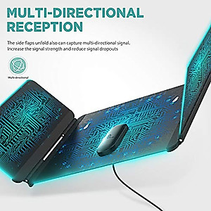 Amplified HD Digital Indoor Antenna - Long 200 Miles Range - 17ft Coax Cable for 4K HD Local Channels - Supports All Televisions