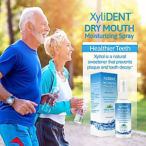 Nature's Stance XyliDENT Xylitol Dry Mouth Spray - Stimulates Saliva, Freshens Breath, Reduces Acid Production, Fast Acting Extended Relief, 2 Ounce (Cool Mint)
