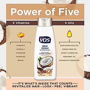 VO5 Conditioner Silky Experience Island Coconut 12.5 Oz (Packaging May Vary)