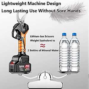 Electric Cordless Pruning Shears Professional Cordless Electric Pruning Battery Powered Pruner Branch Cutter 50mm/2in Cordless Pruning Shears With Extension Rod For Gardens, Parks, Farms, Etc. (Color