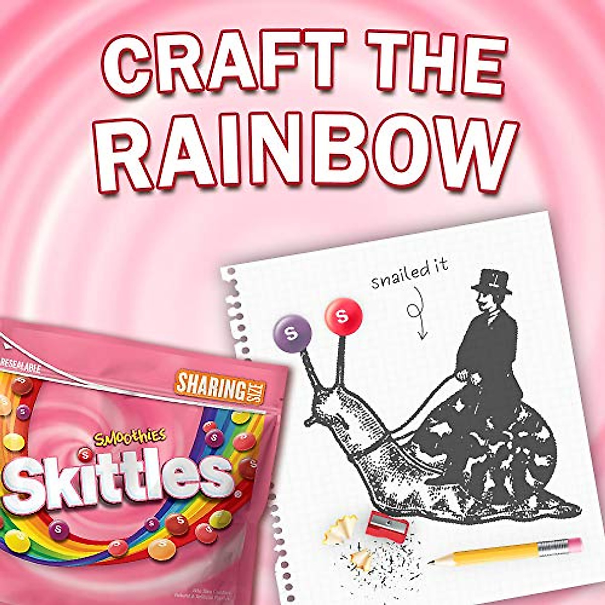 SKITTLES Smoothies Chewy Candy Bulk Pack, Fruit Chews Candy, Sharing Size, 15.6oz, 6-Pack Bulk Box