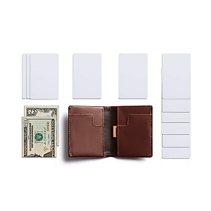 Bellroy Slim Sleeve (Slim Bifold Leather Wallet) - Charcoal - Cocoa Java