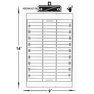HIGHRAZON Dry Erase Football Coaches Clipboard, Football Lineup Board, Double-Sided White Board with Marker