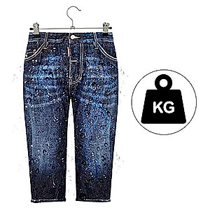 Pants Hangers 30Pcs Pant Hangers with Clips Skirt Hangers Clip Hangers Metal Hangers for Pants Slack Hangers