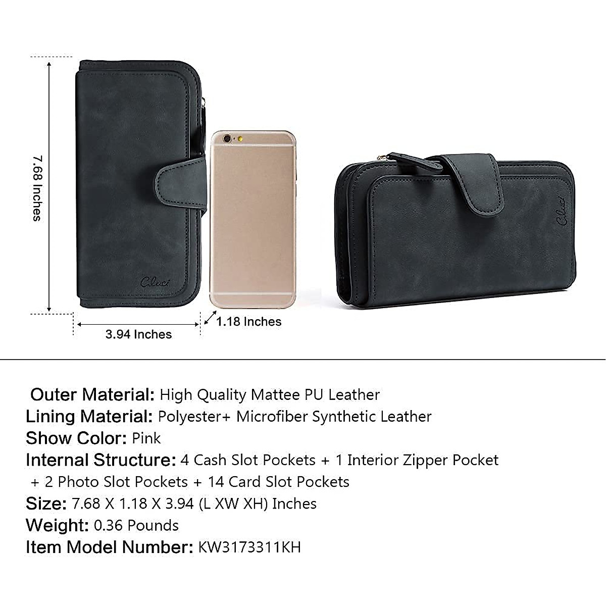 CLUCI Purses and Wallet bundles for women bags Vegan Leather …