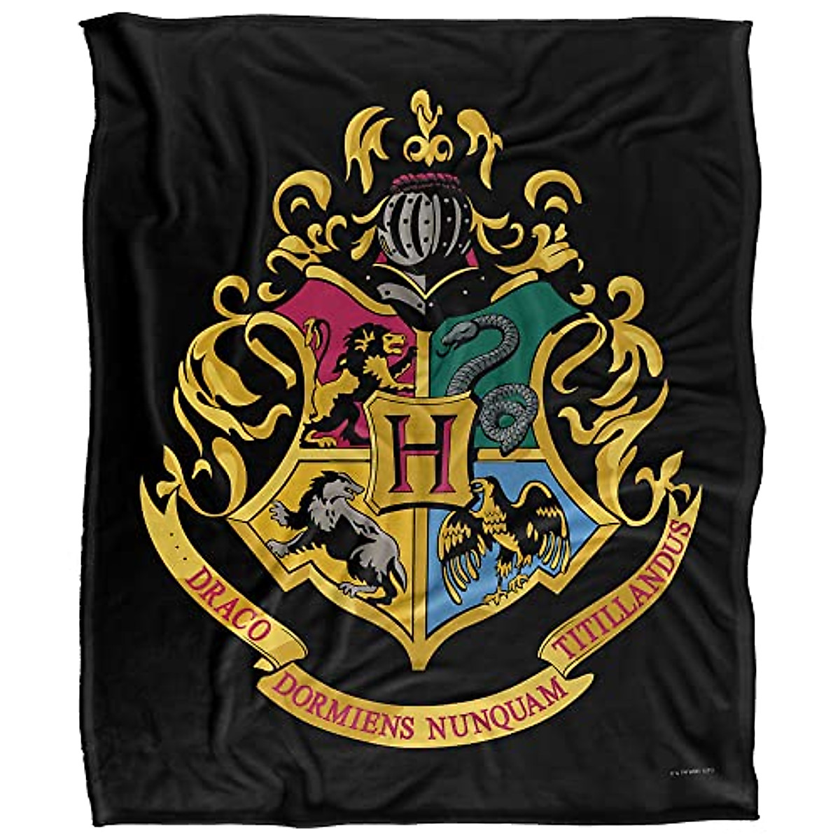 Harry Potter Hogwarts Crest Officially Licensed Silky Touch Super Soft Throw Blanket 50" x 60"