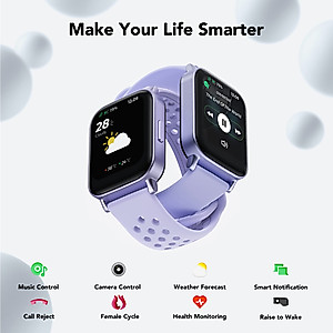 klatre Smart Watches for Women,Fitness Tracker Watch 5ATM Waterproof for Swimming Smart Watch for Android Phones&iPhone Compatible with 24 Sports Modes, Pedometer, Heart Rate & Sleep Tracking