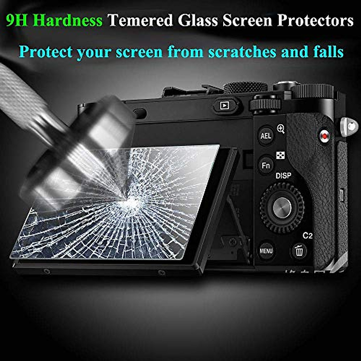 ZLMC Ricoh GR III screen protector, 9H hardness 0.3mm ultra-thin tempered glass screen protector for Ricoh GR III digital camera, full coverage edge to edge protection [3pcs]