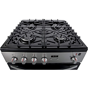 Frigidaire 24 in. 1.9 Cu. Ft. Gas Range in Stainless Steel with Continuous Cast Iron Grates, ADA Compliant