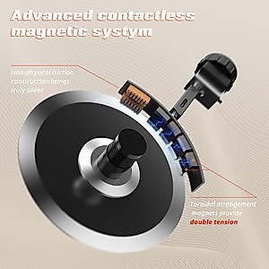 Upgo Rower Magnetic Rowing Machine Indoor Foldable Rower with 8 Level Adjustable Quiet Magnetic Resistance, Ergonomic Seat & LCD Monitor Cardio Exercise Training Max Weight 350 lbs