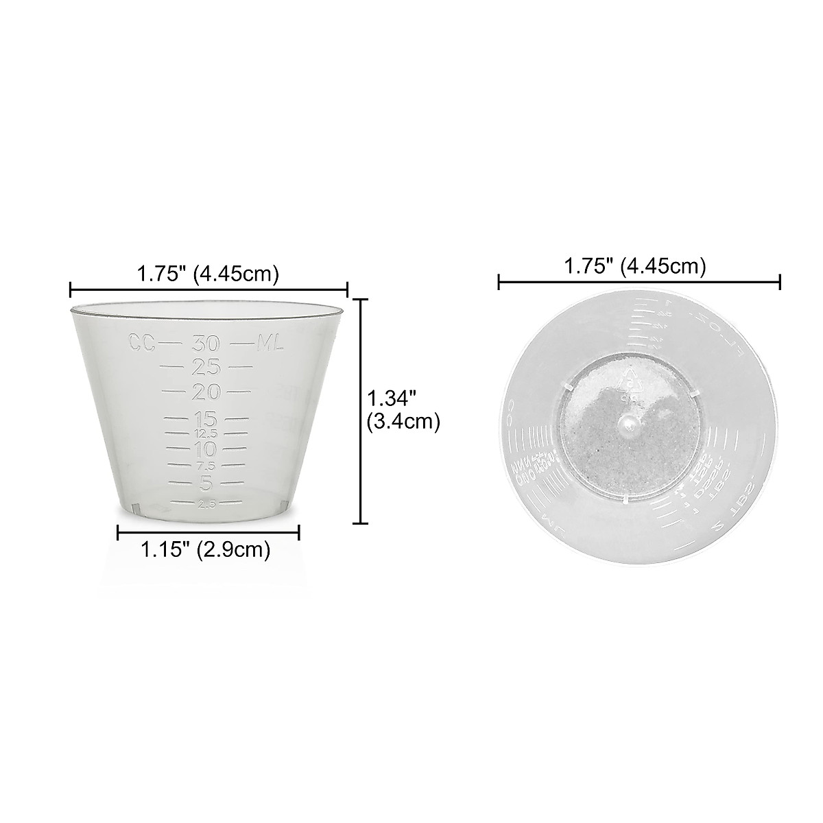 Eight30east - 200ct, 1oz, Flexible Graduated Measuring Medicine Cups, Non-Sterile, Semi-Clear, Easy Read