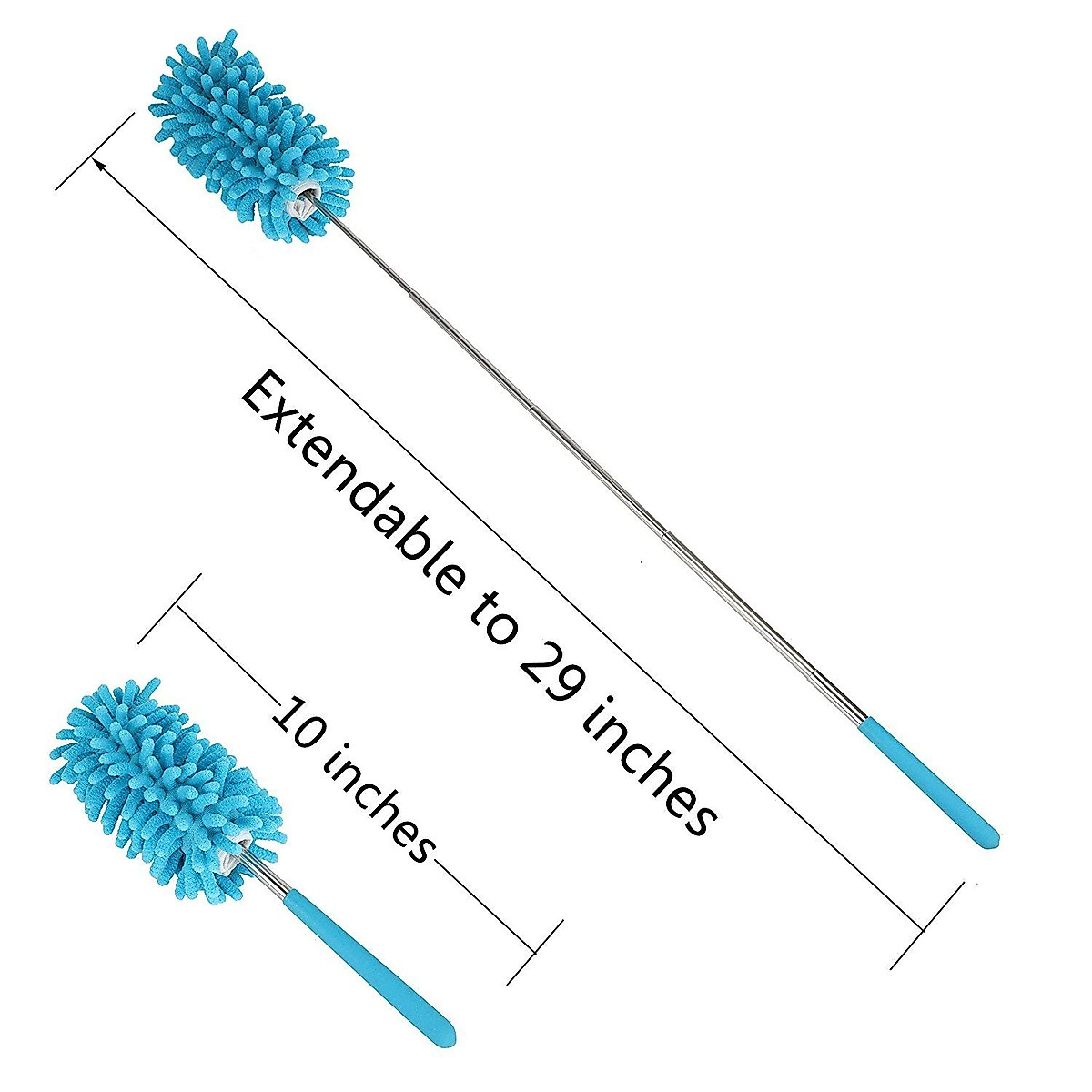 3 Pack Microfiber Duster, Ztent Washable Microfiber Extendable Duster Microfiber Hand Duster Cleaning Tool Dusting Brush for Home Office Car Computer