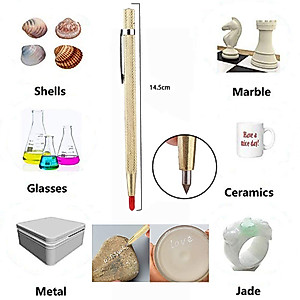 Electric Micro Pen Mini DIY Vibro Kit for Metal Glass Ceramic Plastic Wood Jewelry with Scriber Etcher