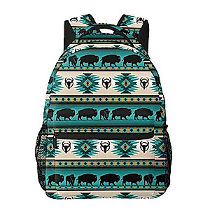 Gelxicu Native Backpack School Bags Laptop Casual Bag Native American Backpack Casual Daypack School Bag