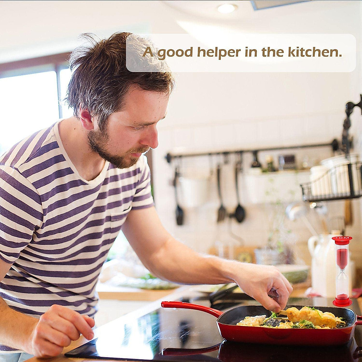 Sand Timer 6 Colors Hourglass Sandglass Sand Clock Timer 30sec / 1min / 2mins / 3mins / 5mins / 10mins (Pack of 6). for Classroom Game Home Office, Toothbrush Timer for Children Kids