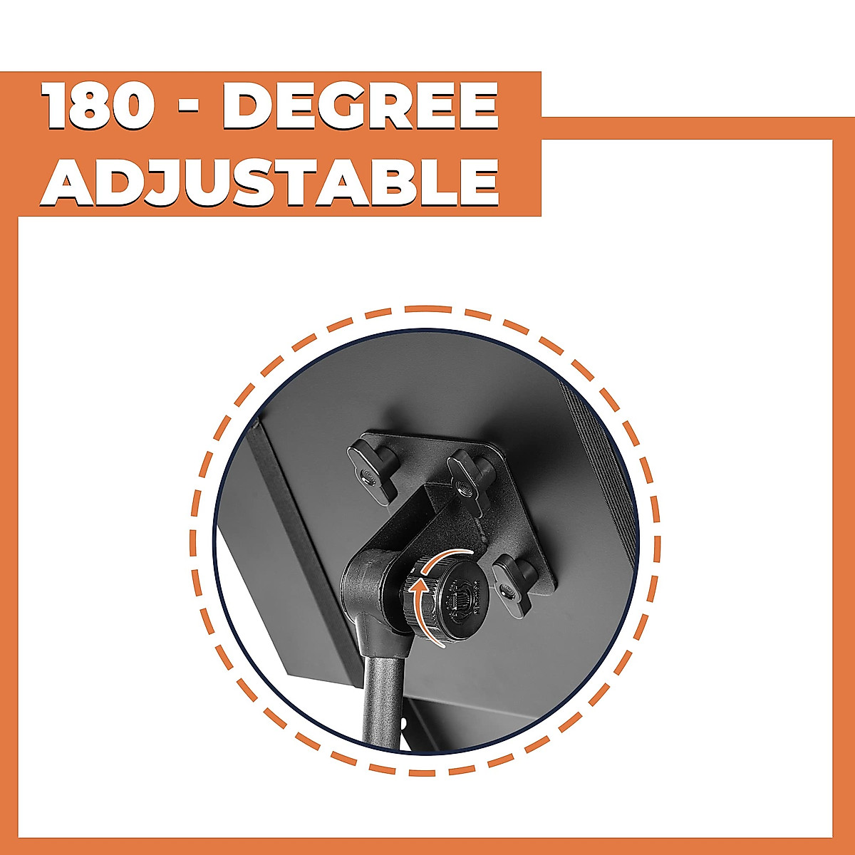 SCREENSEAT Projector Stand Tripod With Mouse Tray – Laptop Projector Tripod Stand Adjustable Height 23.4" to 48.3" With Gooseneck Phone Holder - Perfect Tripod for Office, Home, Outdoor DJ Equipment