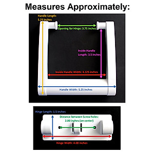 JSP Manufacturing White Aftermarket Plastic Igloo Cooler Replacement Handles for 25-72 qt Coolers 21023 (2)