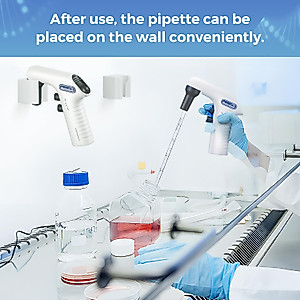 Bonvoisin Electric Pipette Controller 0.1-100ml Pipetor Automatic Motorized Pipette Filler for Biochemical Lab Speed Adjustable