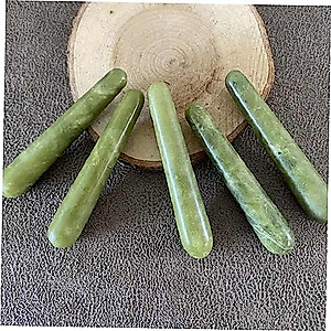 Hemoton Xiuyan Jade Point Health Care Pen Jade Pen Meridians Tool Facial Massager Whole Body Massager Face Massage Tools Green Body Scraper Tools