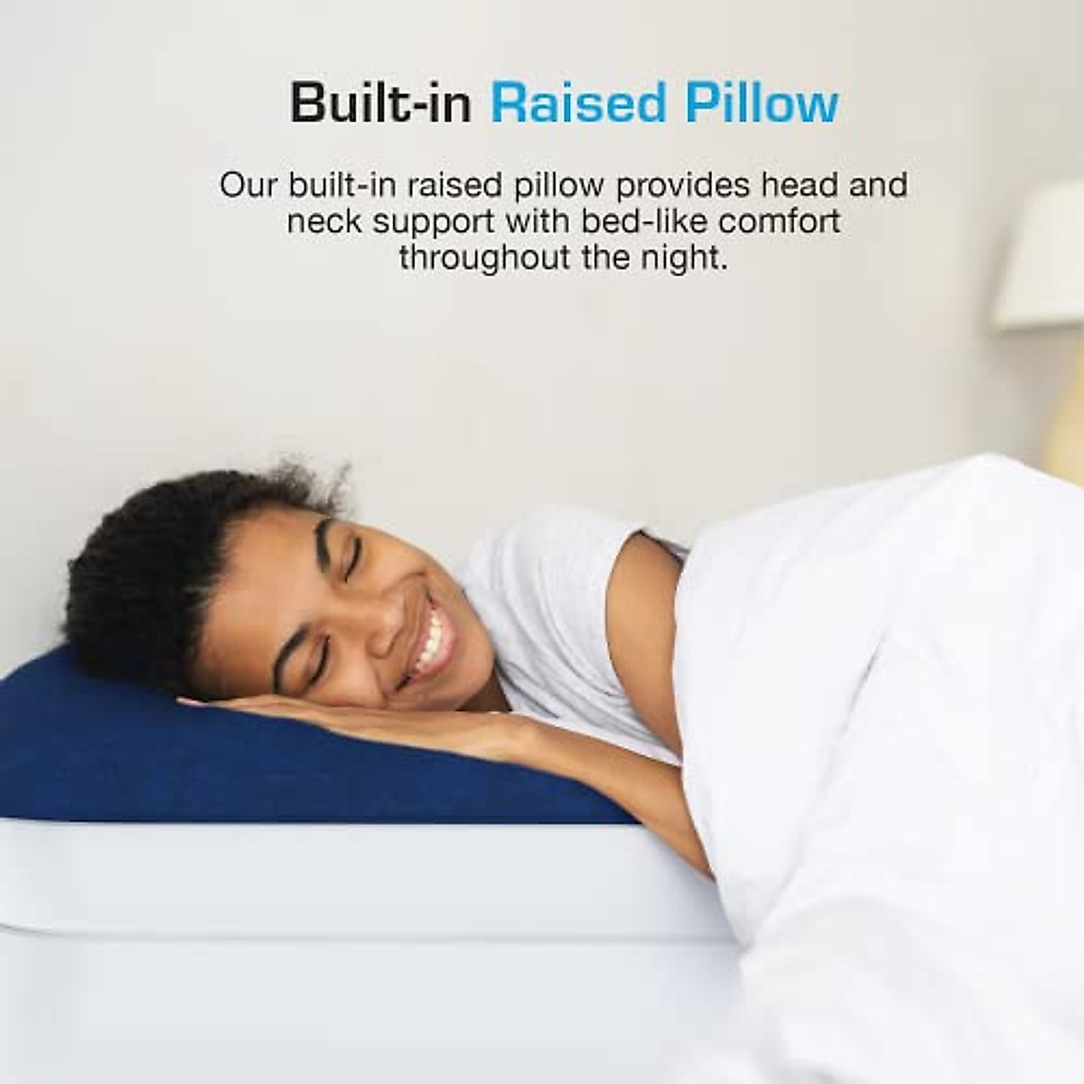 Active Era Luxury Twin Size Air Mattress (Single) - Elevated Inflatable Air Bed, Electric Built-in Pump, Raised Pillow & Structured I-Beam Technology, Height 21"