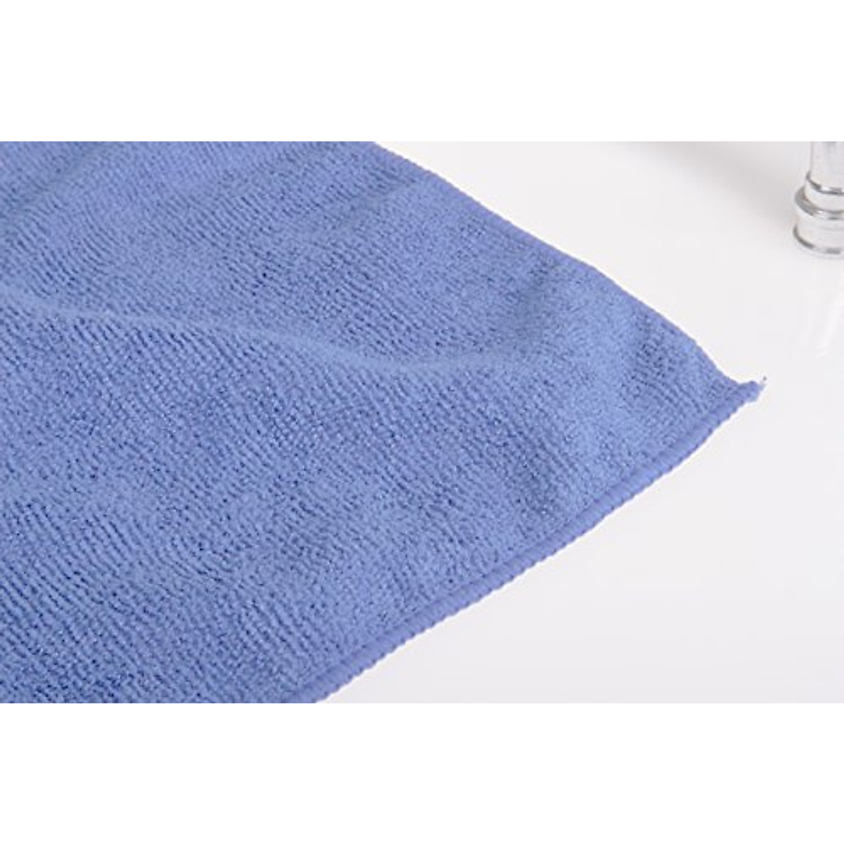 Mr.Towels Premium Microfiber Cleaning Towel 16" x 16" - Blue (Pack of 24)