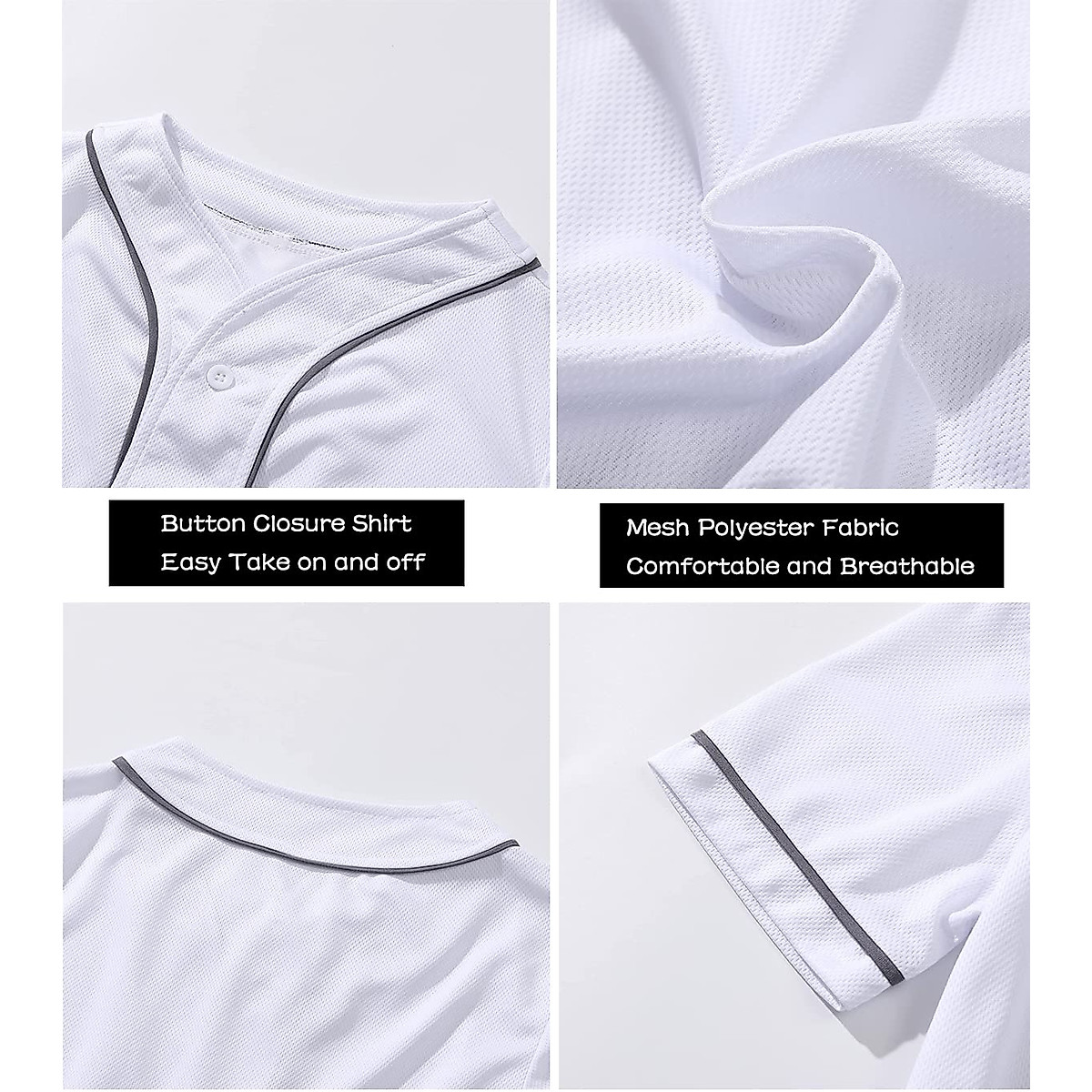 Toddler Baseball 1st Birthday Shirt Baby Boy Rookie of The Year One Year Old Gift V Neck Shirt Button Tee (White 1,12 Months,12 Months,US,Age,Toddler,Male)