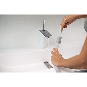 CPAP Tube Cleaning Brush by Snugell - Tube and CPAP Mask Cleaning Brush - Standard 22mm Tubing Diameter - Clean Exterior and Interior of Tubing and Mask - Flexible Brush (84 in) - Handy Brush (7 in)