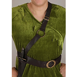 Adult Classic Peter Pan Costume Mens, Fantasy Neverland Lost Boy Green Halloween Outfit S