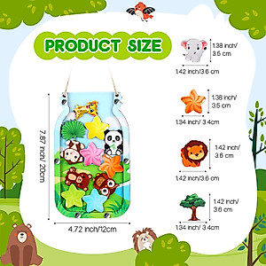Treela Jungle Animal Reward Mason Jar for Kids Bulletin Board Reward Chart Set Sweet Toddlers Potty Training Jar Behavior Chart for Classroom Decor Responsibility Management Tool (7.87x4.72 Inch)