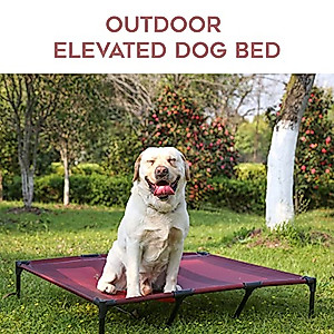 suddus Elevated Dog Beds Waterproof Outdoor, Portable Raised Dog Bed, Dog Bed Off The Floor, Dog Bed Easy Clean Indoor or Outdoor Use, Multiple Sizes