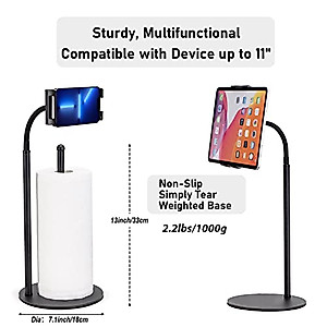 Paper Towel Holder Countertop, Black Paper Towel Holder, Multi-Functional Decor, Kitchen Towels Rolls Stand, Rustic Metal Paper Towels Stand, Farmhouse Paper Towel Holder Stand, Gift Ideas