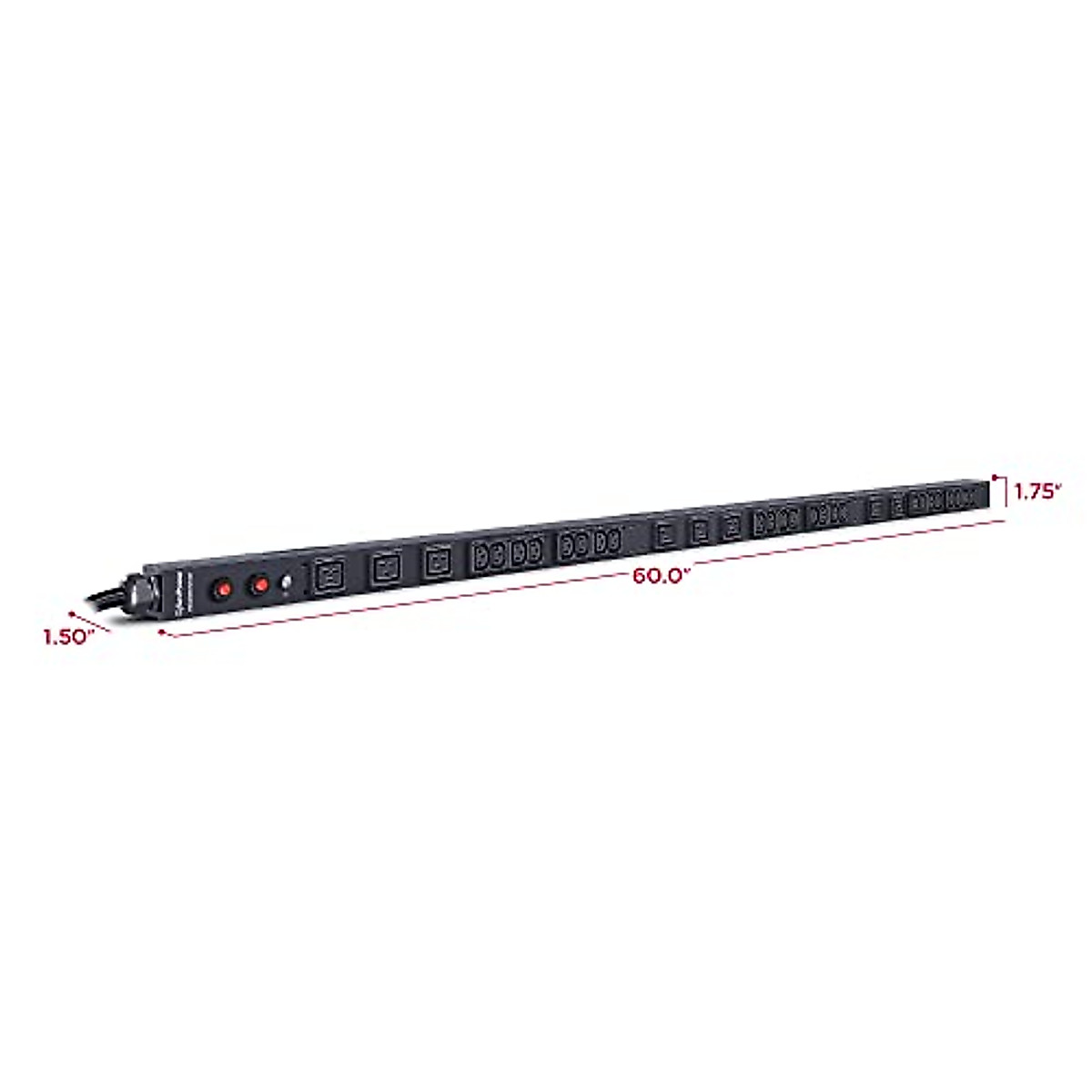 CyberPower PDU30BVHVT32F Basic PDU, 200-230V, 30A (Derated to 24A), 32 Outlets, 0U Rackmount