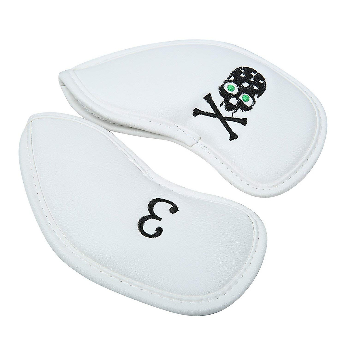 HISTAR Golf Club Head Covers Skull Design Golf Iron Head Covers Set Headcover Fit All Brands Titleist, Callaway, Ping, Taylormade, Cobra, Nike, Etc.