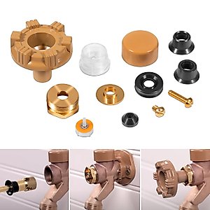 usvehj RK-17MH Repair Kit Metal Handle Replacement for Woodford Model 17 Outdoor Faucet - Frost-Proof Design (12Pcs)