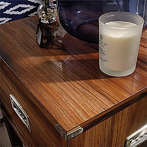 Sauder Vista Key 1-Drawer Wood Night Stand in Blaze Acacia