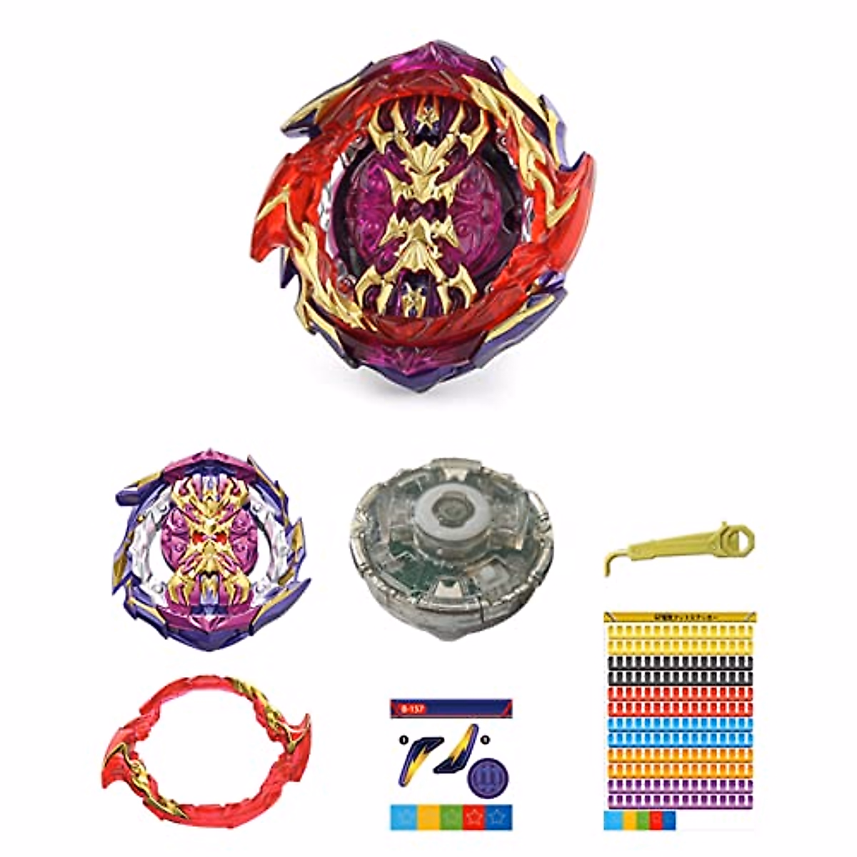 FANSETOYUMA Bey Battle Tops Hybrid Metal Fusion Burst Gyro with 4D Launcher Grip (B-157)