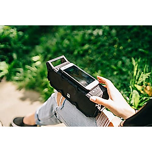 Altec Lansing LifeJacket XL Jolt with Lights, Built In Qi Wireless Charger, Waterproof, Snowproof, Shockproof and it Floats in Water, Up to 20 Hour Battery Life, Black