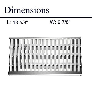 Grill Replacement Parts, Stainless Steel Heat Plate Shield Deflector, DCS Radiant Tray Ceramic Rod Complete Burner Cover for Select BGB48-BQAR、BGA48-BQRN、DCS36E-BQARN、BG27-BQL、BGB36-BQAR、DCS48DS-BQRN