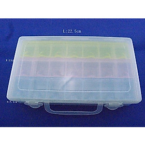 2pcs/lot,Electronic Components Storage Box, 21 lattice/blocks, Large-space,Component Parts Box,22.5135.4cm