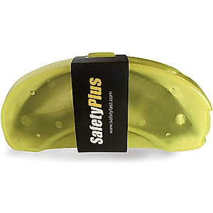 SafetyPlus Anti-Fog Safety Glasses (Clear Lens) SPG801CL-AF, ANSI Z87.1, Scratch Resistant, Wrap Around Lens, Adjustable Temple & Hinges, UV Protection, Case & Strap Included