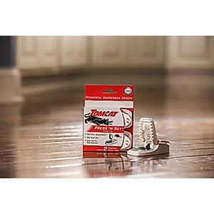 Tomcat Press 'N Set Mouse Trap, Plastic, Spring-Loaded Mouse Killer with Grab-Tab, 2 Traps