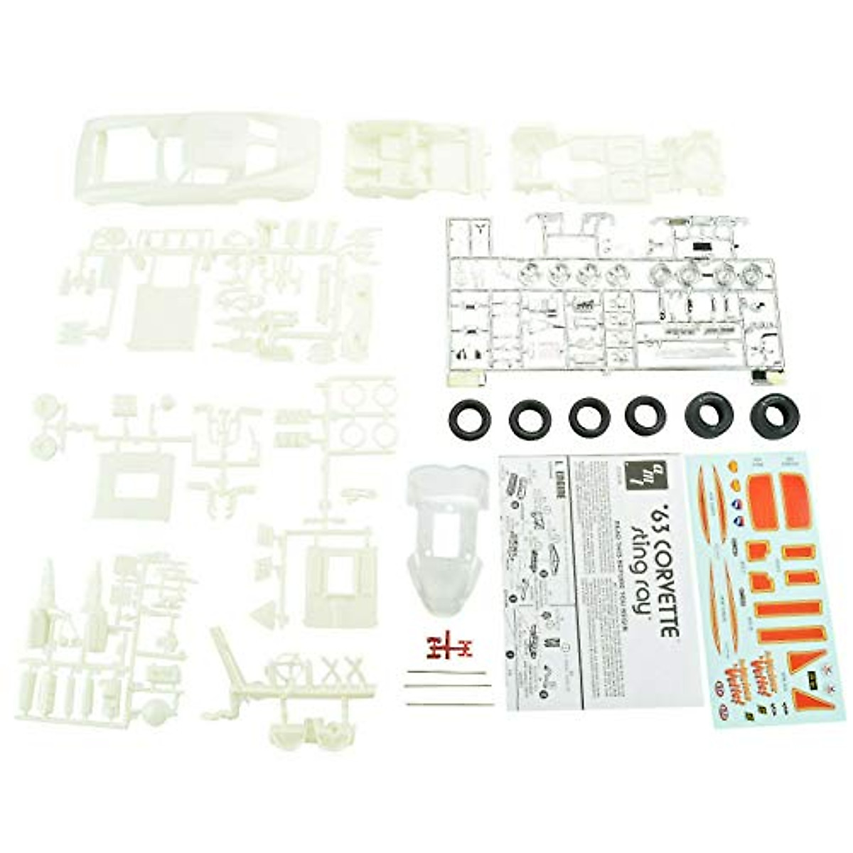 AMT/Premium Hobbies 1963 Corvette Sting Ray 1:25 Plastic Model Car Kit CP7728