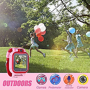 Rindol Toys for 3-8 Year Old Girls Kids Watch with Camera Smart Watches for Kids Birthday Gifts for 4 5 6 7 8 9 Girl