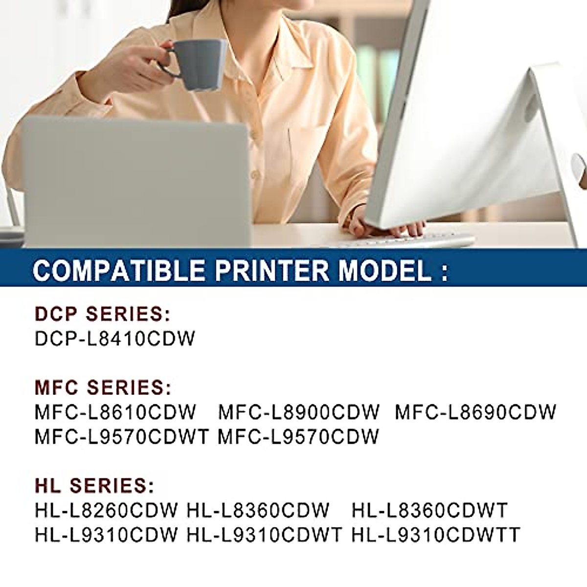 1-Pack Cyan TN433C TN-433C High Yield Toner Cartridge Compatible TN433 TN-433 Replacement for Brother HL-L9310CDWTT L9310CDWT L9310CDW L8360CDW DCP-L8410CDW MFC-L8900CDW L8610CDW L9570CDWT Printer.