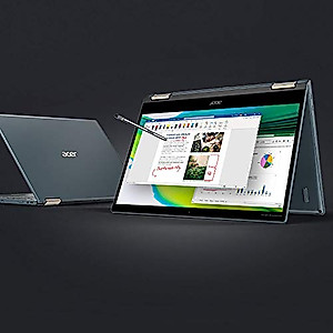Acer Spin 7, 14" FHD Touch Display, Qualcomm Snapdragon 8cx Gen 2 5G Compute Platform, 8GB LPDDR4X, 512GB Universal Flash Storage, 5G, 4G LTE, Wi-Fi, Backlit KB, FPR, Antimicrobial, SP714-61NA-S1QA